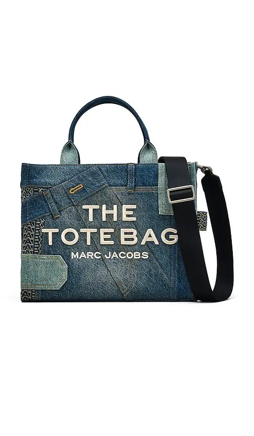 Marc Jacobs Deconstructed Denim Medium Tote Bag - Indigo Multi