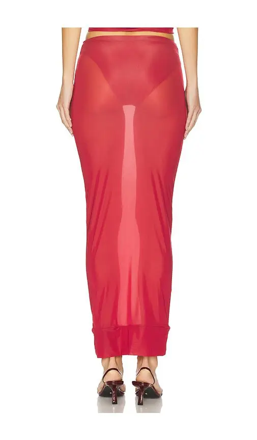 MAYGEL CORONEL Jagua Mesh Maxi Skirt
