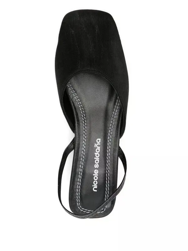 NICOLE SALDANA 40mm Syd Mules - Black