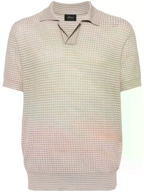 Brioni Knitted Polo Shirt