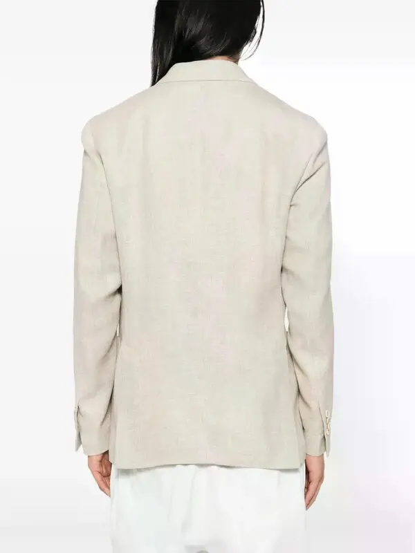 LARDINI Double-breasted Blazer - Neutrals