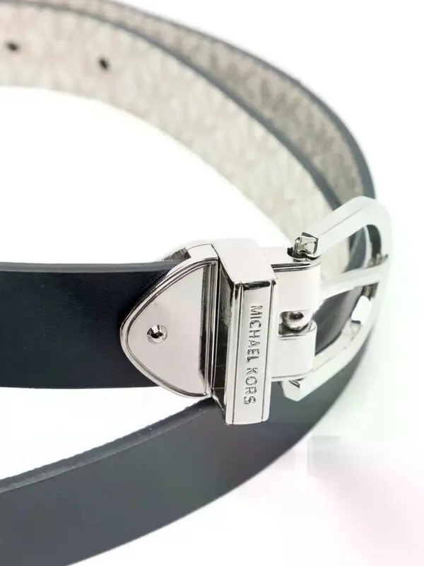 Michael Kors Embossed Logo Belt - Blue
