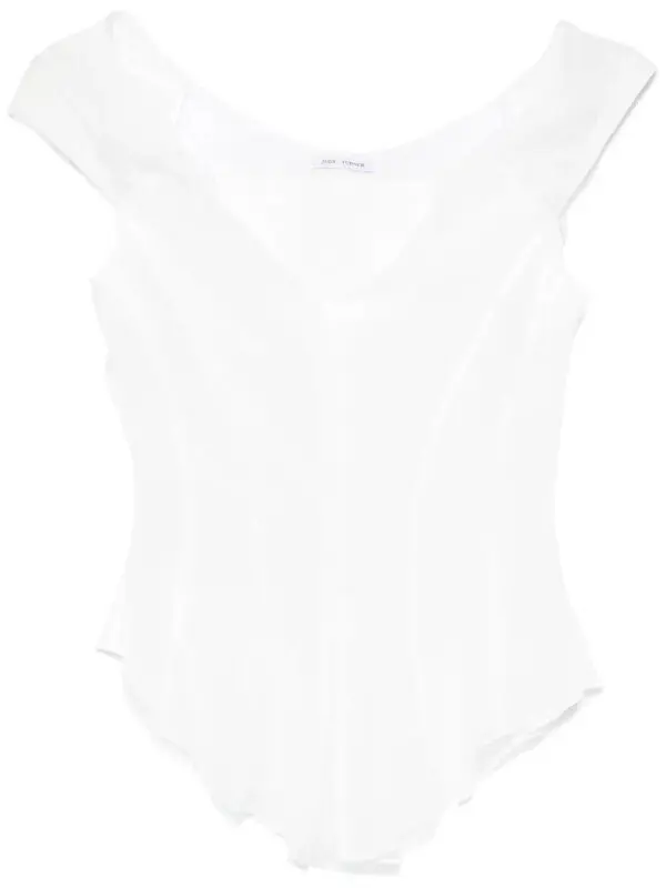 JUDY TURNER Chiffon Top - White