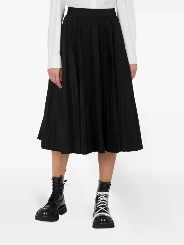 Moschino Pleated Midi Skirt
