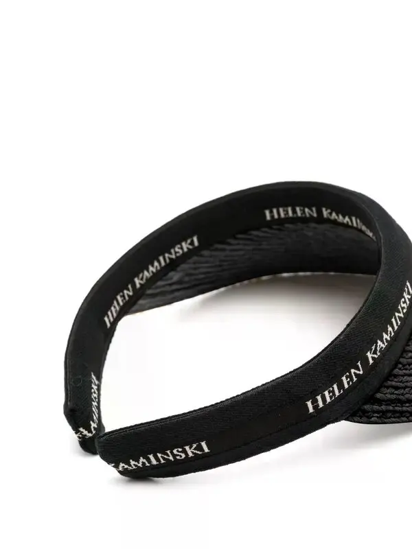 Helen Kaminski Bianca Logo Visor - Black