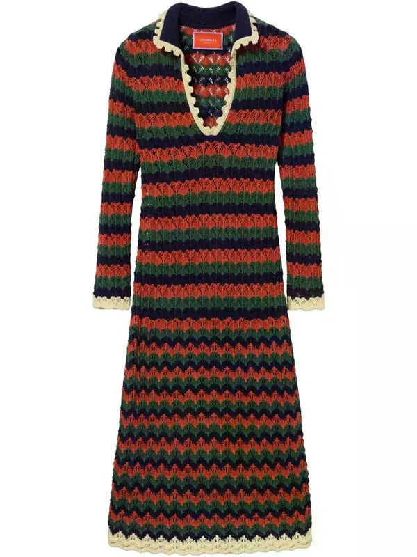 La DoubleJ Perry Knit Midi Dress - Orange