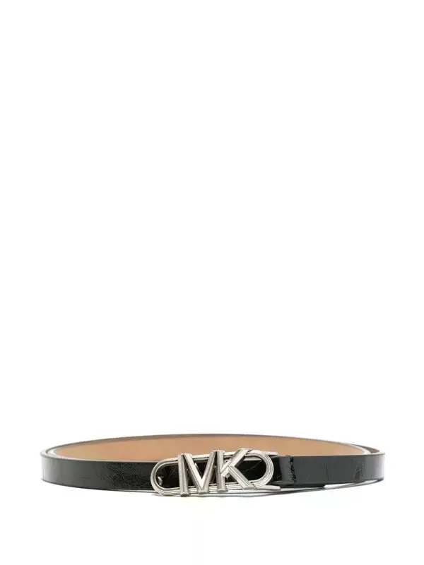 Michael Kors Logo Buckle Belt - Black