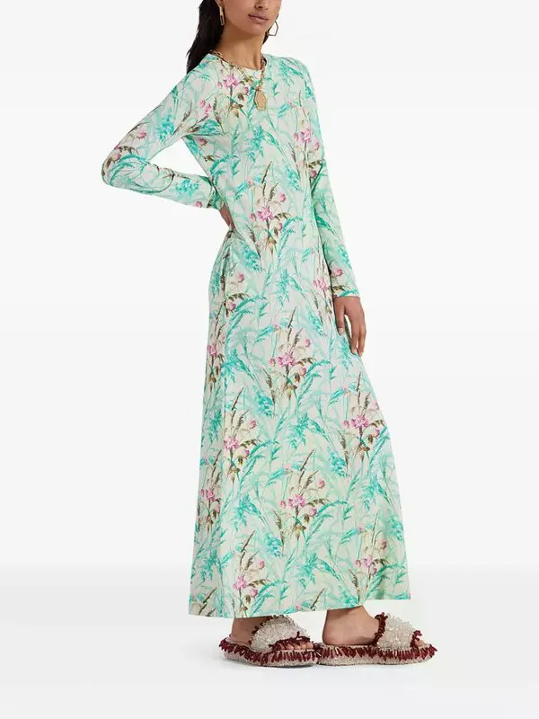La DoubleJ Swing Midi Dress - Green