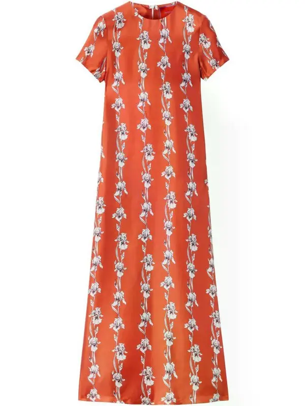 La DoubleJ Swing Midi Dress - Orange