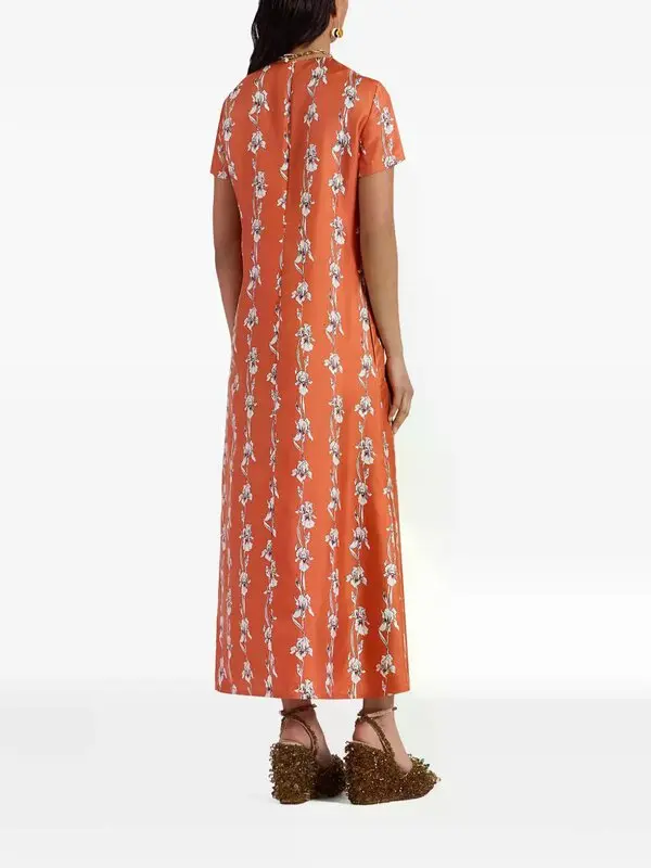 La DoubleJ Swing Midi Dress - Orange