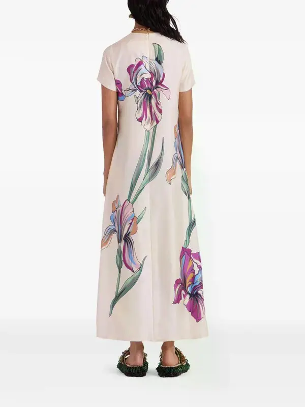 La DoubleJ Swing Midi Dress - White