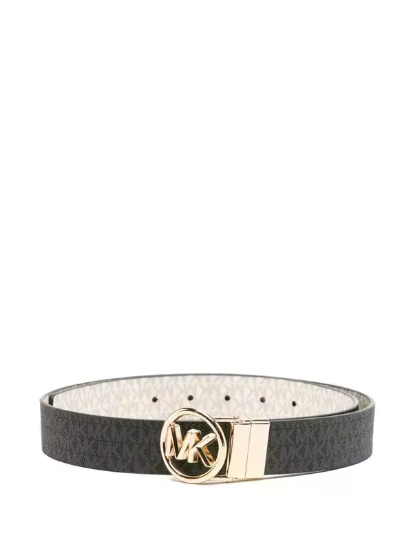 Michael Kors All-over Logo Print Belt - Grey