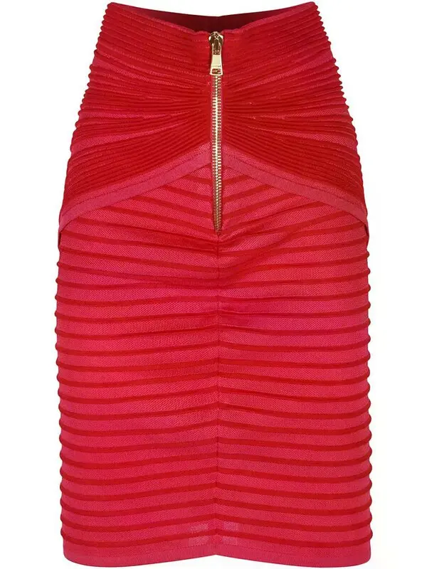 Balmain Draped Midi Skirt