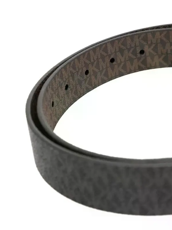 Michael Kors All-over Logo Print Belt - Black