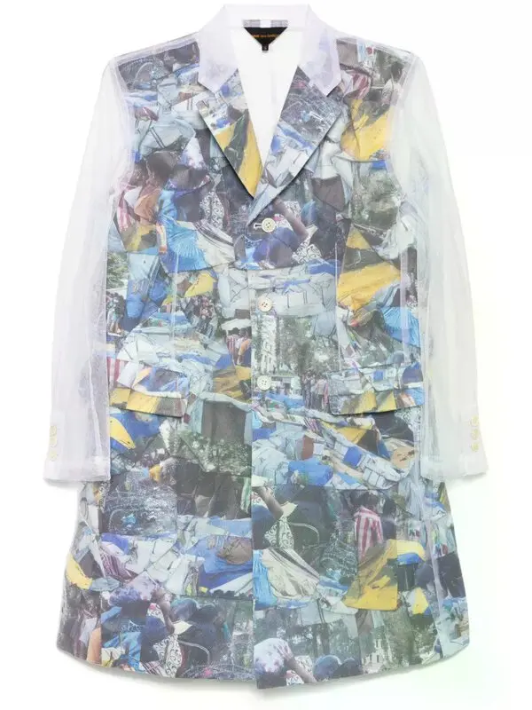 Comme Des Garçons Graphic-print Coat