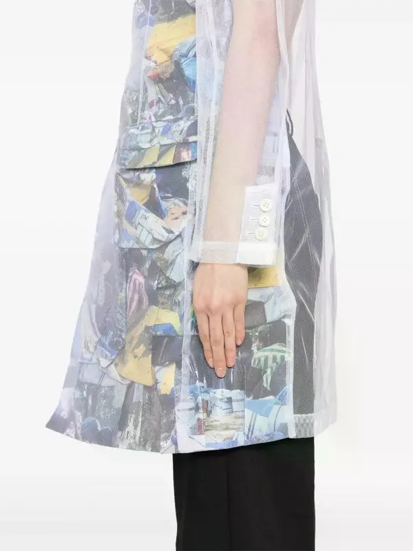 Comme Des Garçons Graphic-print Coat