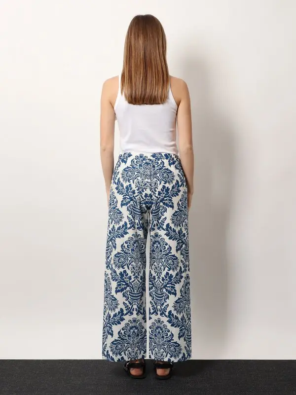 Max Mara Merano Floral-print Trousers