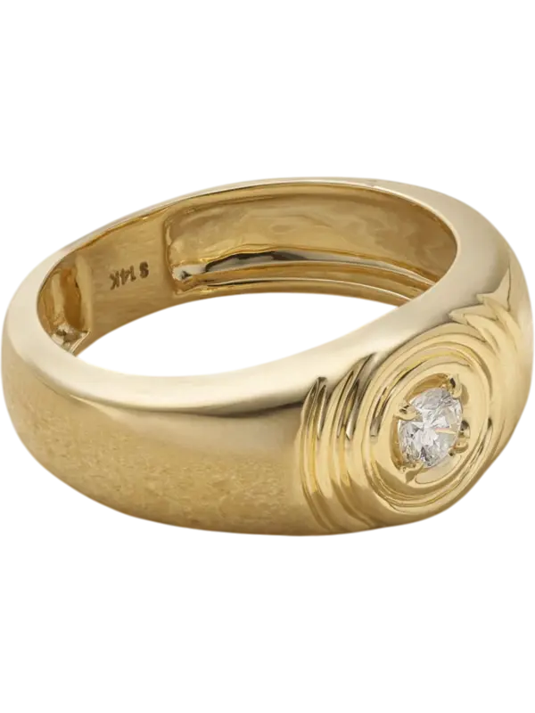 STONE AND STRAND Silvia 14-karat Diamond Ring - Gold