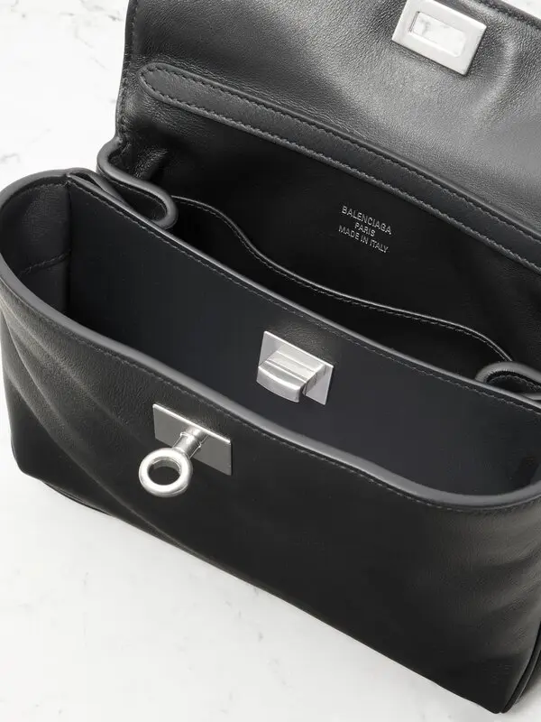 Balenciaga Rodeo Mini Leather Tote - Black
