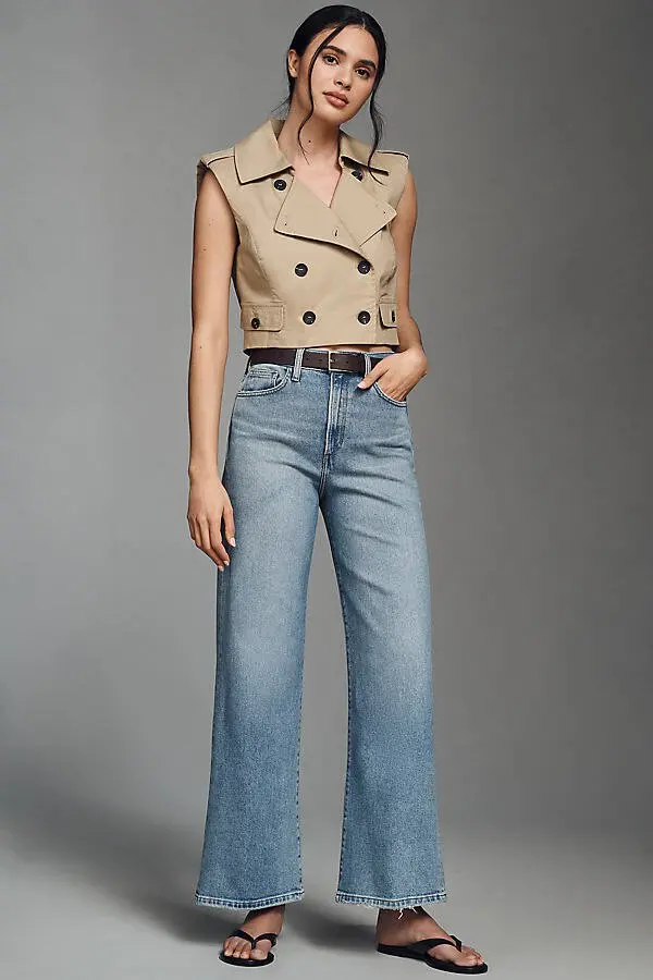 Anthropologie Joe's Jeans Petite Mia High-rise Wide-leg Jeans