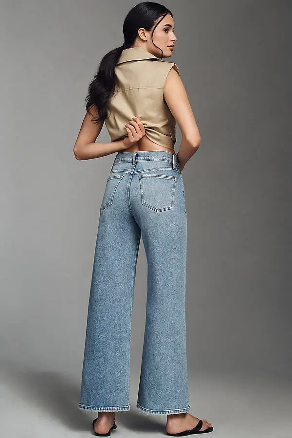Anthropologie Joe's Jeans Petite Mia High-rise Wide-leg Jeans