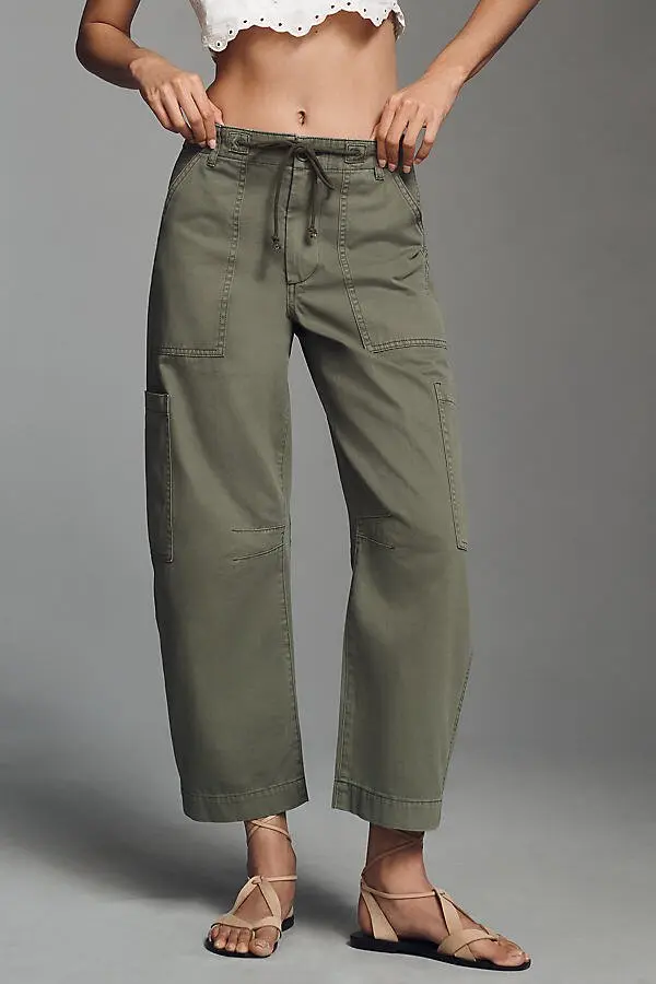 PISTOLA Sabra Curve Utility Chino Pants - Meadow