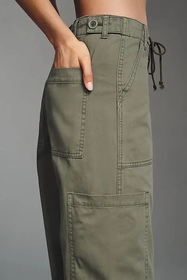 PISTOLA Sabra Curve Utility Chino Pants - Meadow