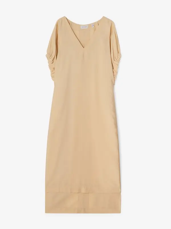 HOUSE OF DAGMAR Rouched Maxi Dress - Desert Sand