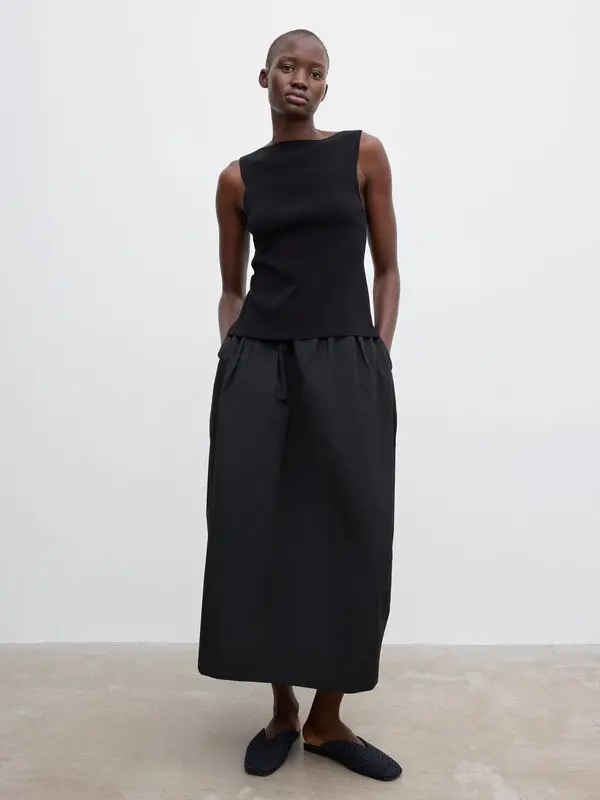 HOUSE OF DAGMAR Open Back Knit Top