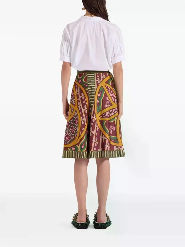La DoubleJ Printed Wrap Skirt