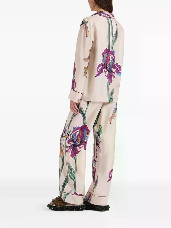 La DoubleJ Floral-print Trousers