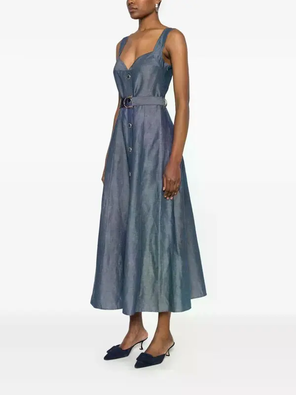 Liu Jo Belted Maxi Dress - Blue