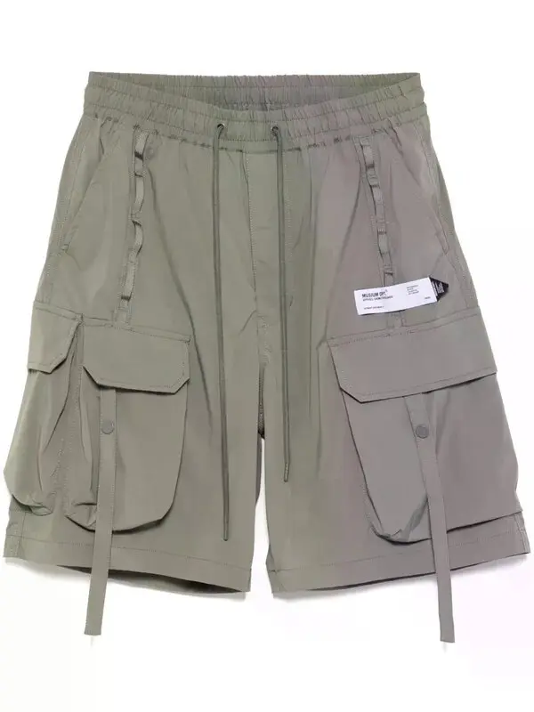 MUSIUM DIV. Logo-patch Cargo Shorts - Green