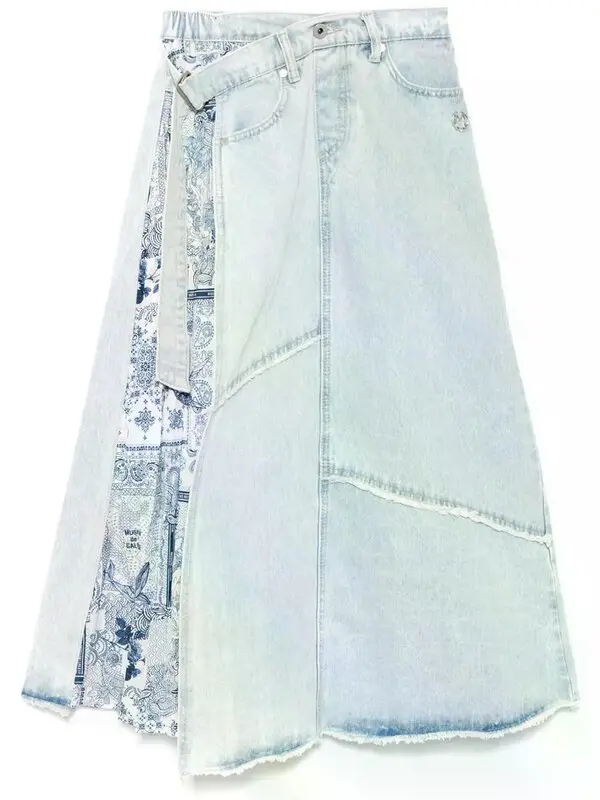 MUSIUM DIV. Adjustable Waist Skirt - Blue