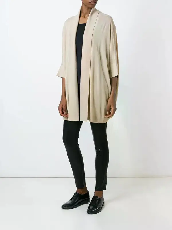 Ralph Lauren Draped Wool Cardigan Coat