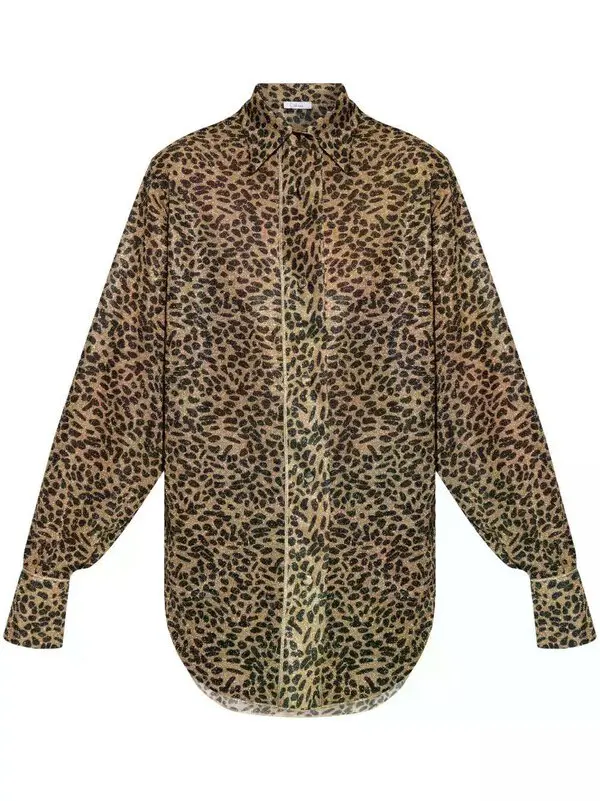 Oseree Leopard-print Shirt