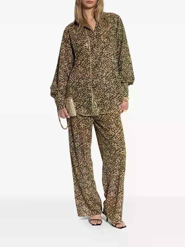 Oseree Leopard-print Shirt