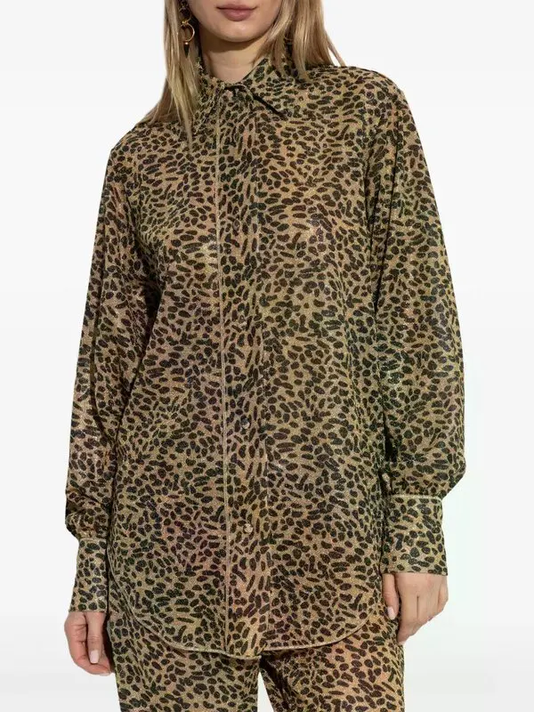 Oseree Leopard-print Shirt