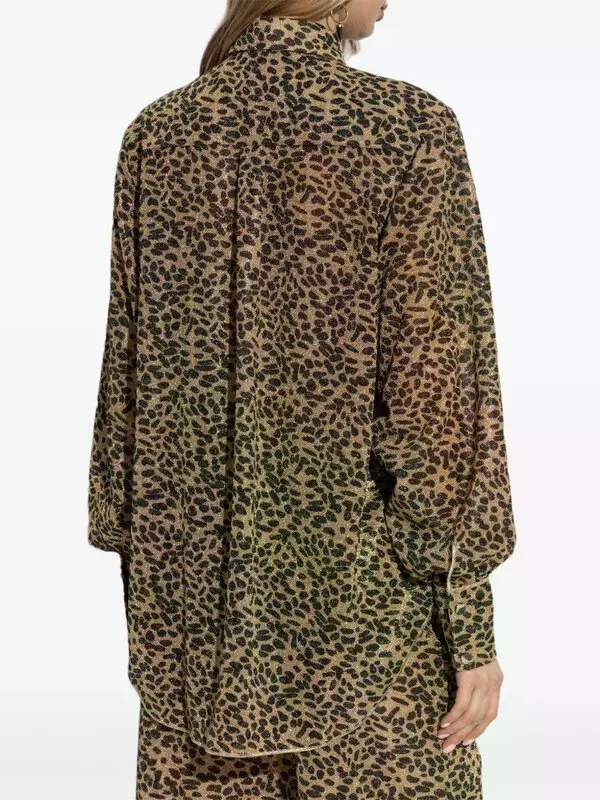 Oseree Leopard-print Shirt