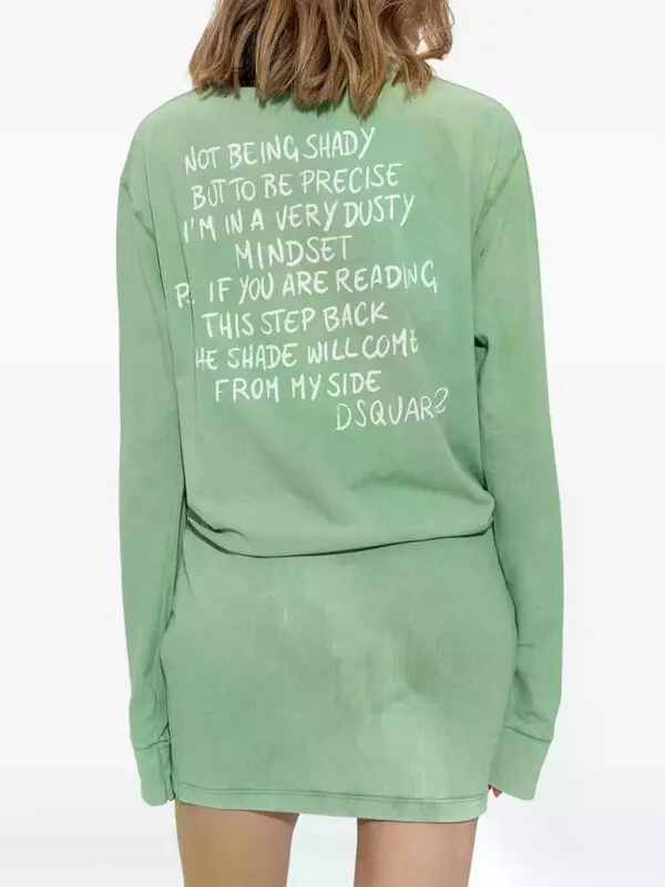 Dsquared2 Long-sleeve Mini Dress - Green