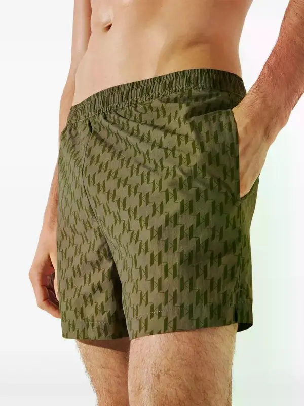 Karl Lagerfeld Monogram-print Swim Shorts