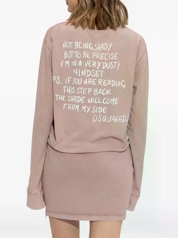 Dsquared2 Long-sleeve Jersey Dress - Pink