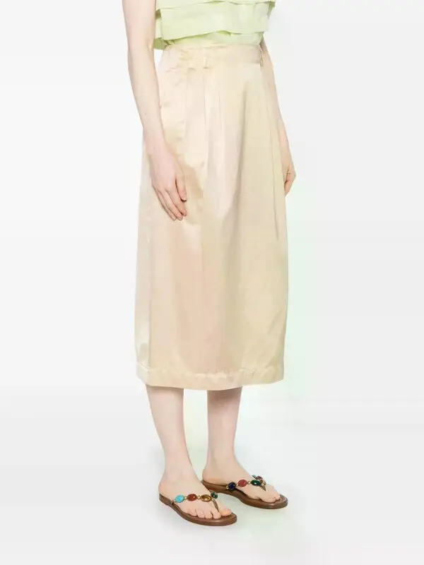 Peserico Satin Midi Skirt