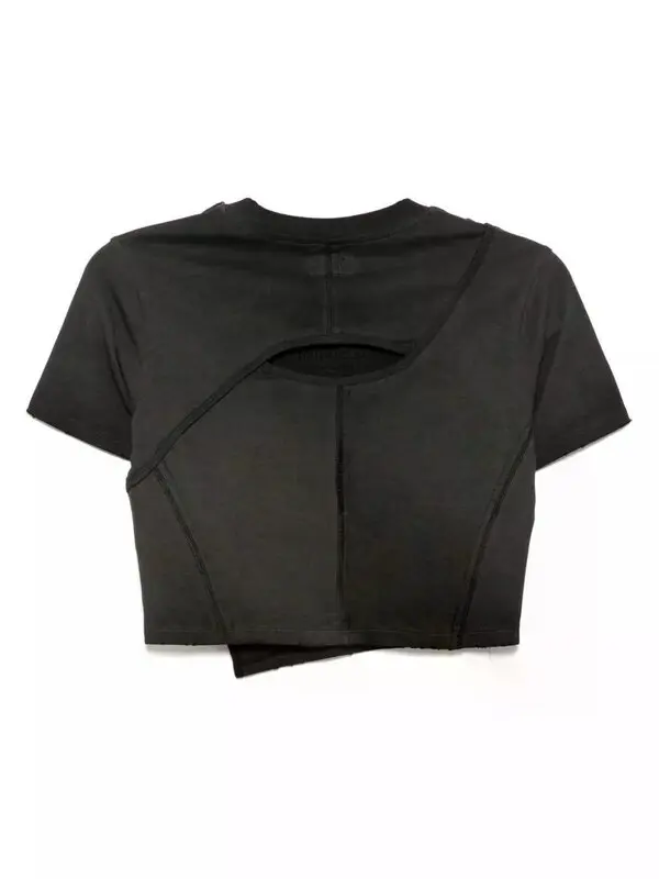 MUSIUM DIV. Cropped T-shirt - Black
