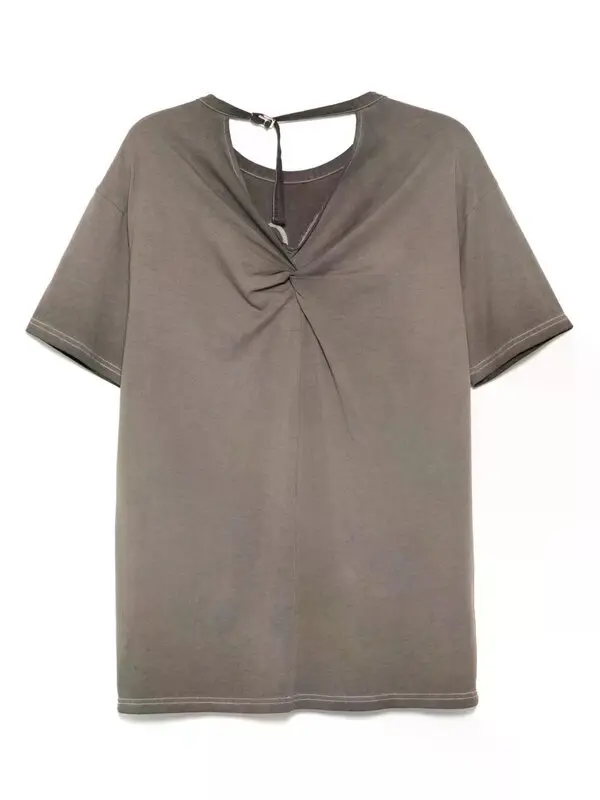 MUSIUM DIV. Embroidered T-shirt - Grey