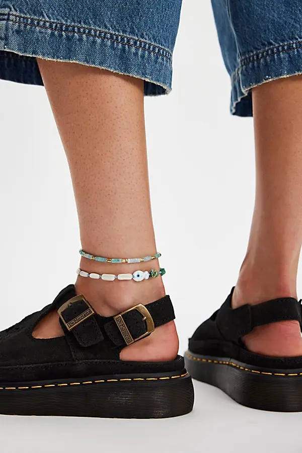 Dr. Martens Dunnet Flower Sandals - Black