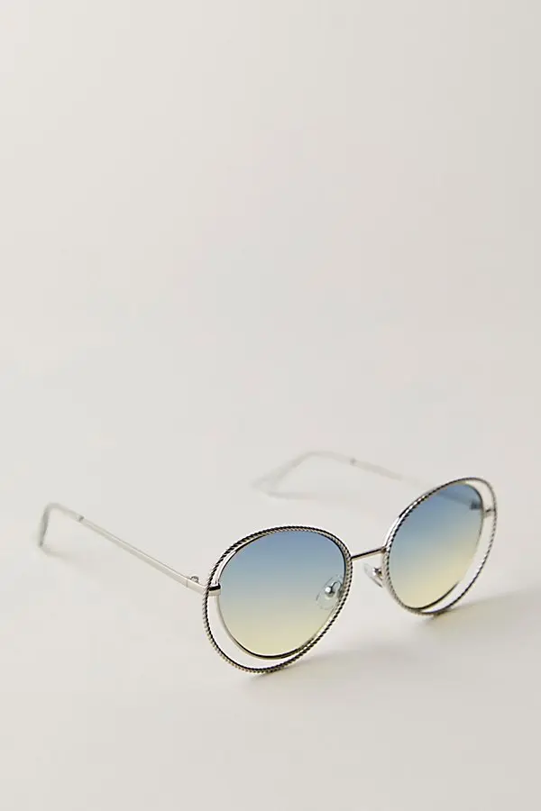 Free People Blossom Novelty Oversized Sunglasses