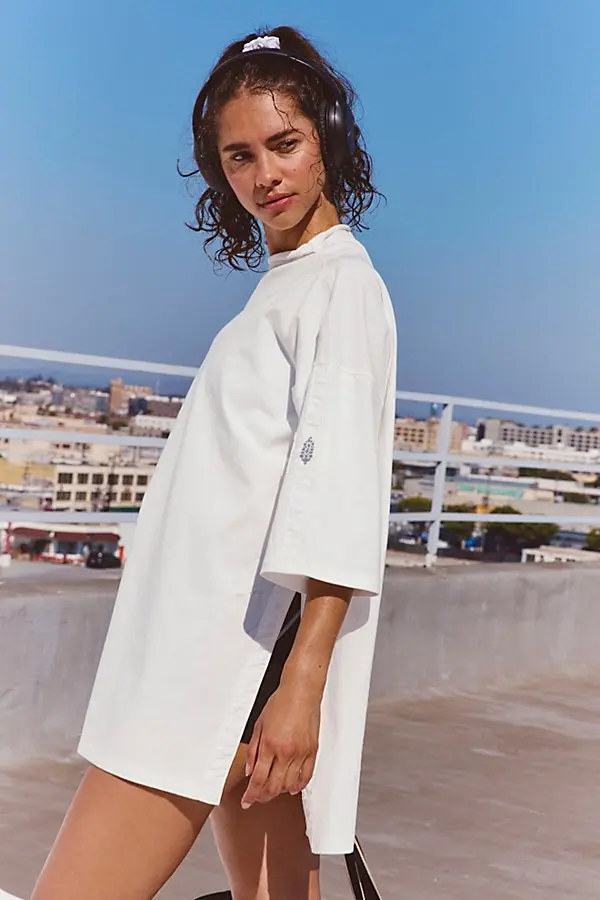 Free People Throw Over Tunic - White