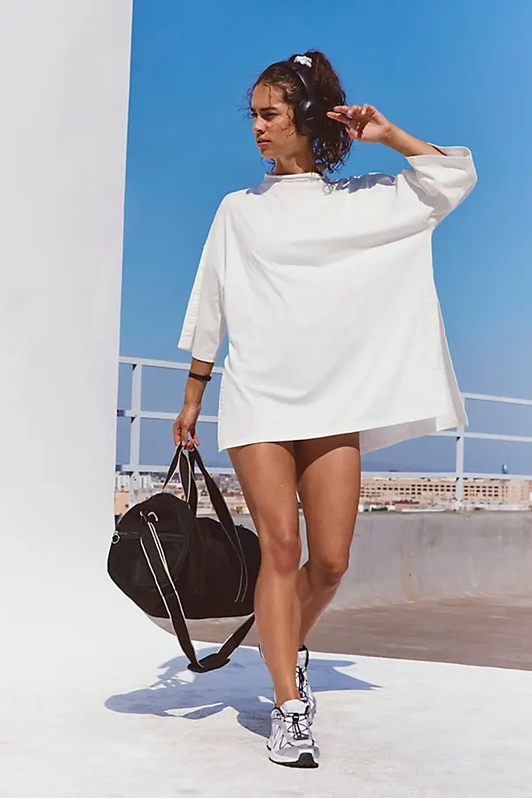 Free People Throw Over Tunic - White