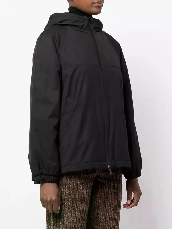 Max Mara Logo-patch High-neck Jacket